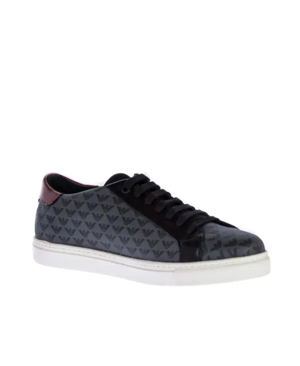 Emporio Armani Low Top Sneakers With Graphic Detailing