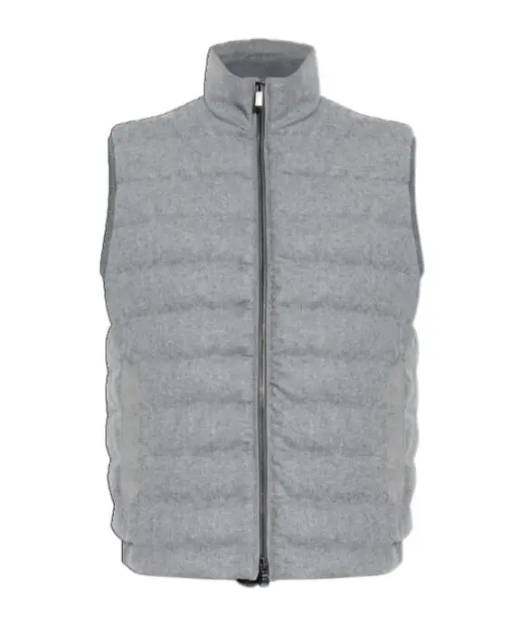 PAUL  SHARK Paul & Shark Quilted Sleeveless Vest - Gray