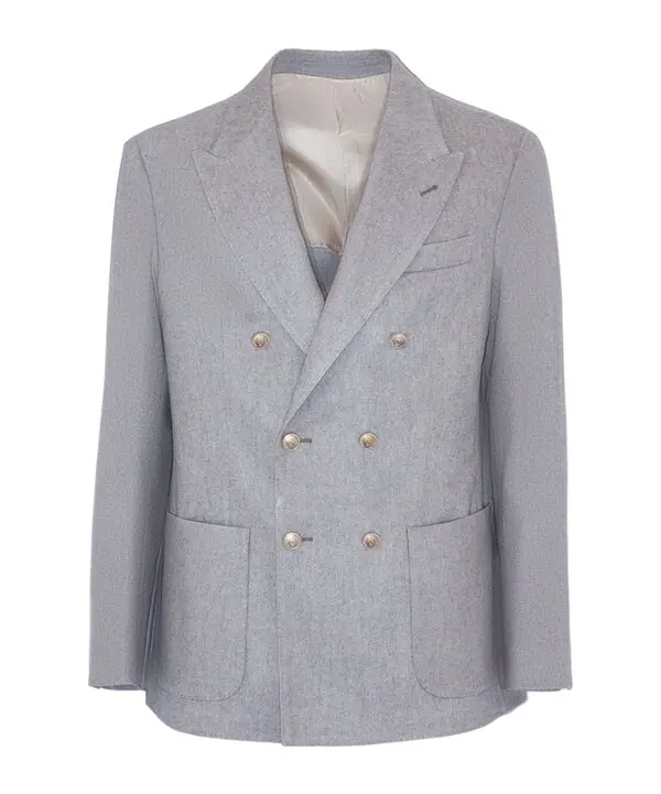 Eleventy Double-breasted Jacket - Gray