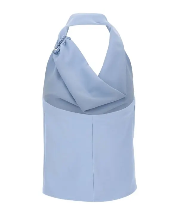 KAOS Draped Halterneck Top - Blue