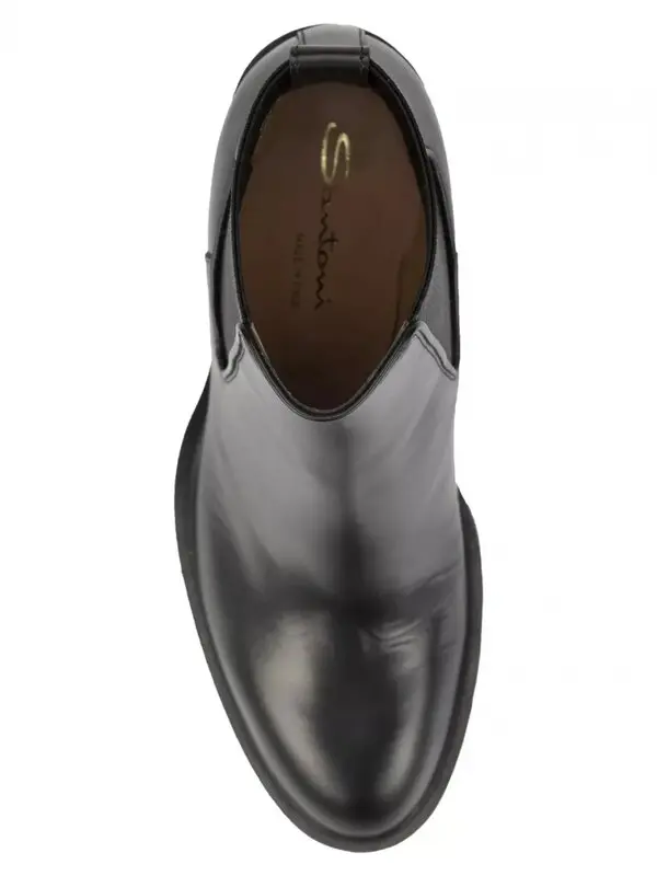 Santoni Round-toed Ankle Boots