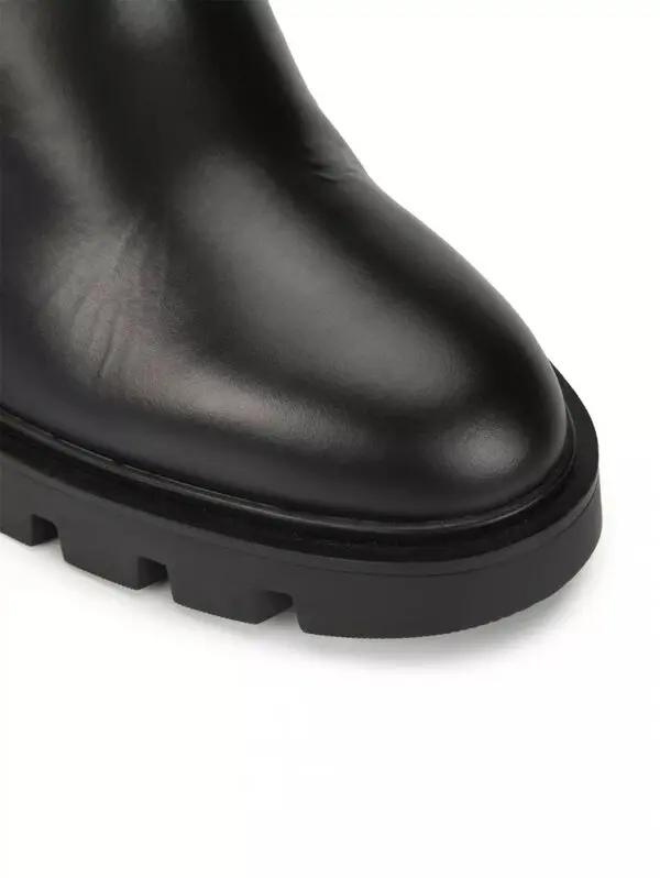 Santoni Round-toed Ankle Boots