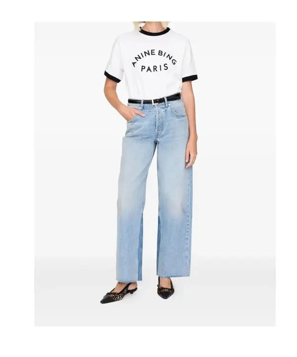 ANINE BING Crew Neck T-shirt