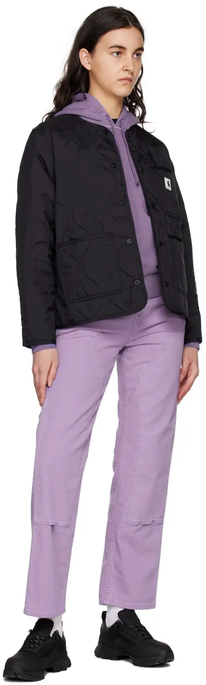 Carhartt Work In Progress Logo Patch Quilted Padded Jacket