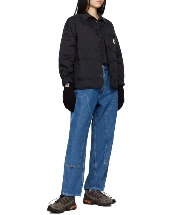 Carhartt Work In Progress Logo Patch Quilted Padded Jacket