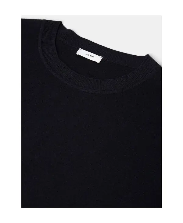 AIEZEN Slim Fit Wool Blend Crew Neck Sweatshirt