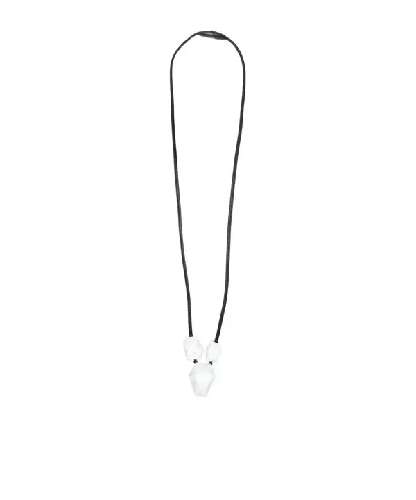 MONIES Tempto' Transparent Design Pendant Necklace - Black