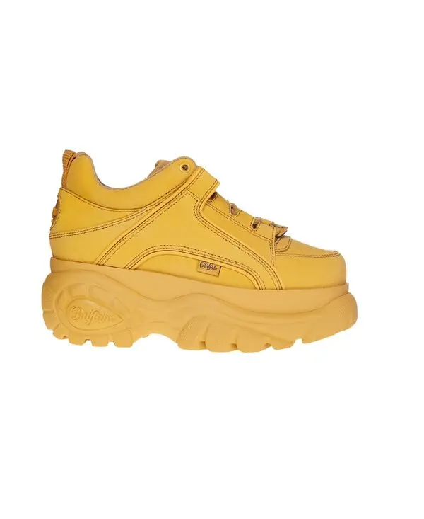 BUFFALO LONDON Logo Platform Casual Sneakers - Yellow