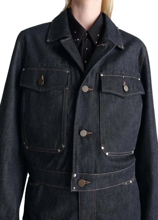 LEMAIRE Cropped Jacket With Studs
