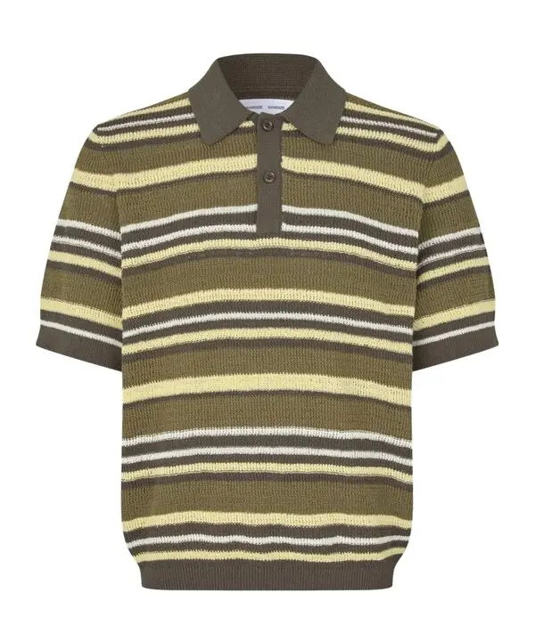 SAMSOE SAMSOE Striped Polo Shirt - Multicolor