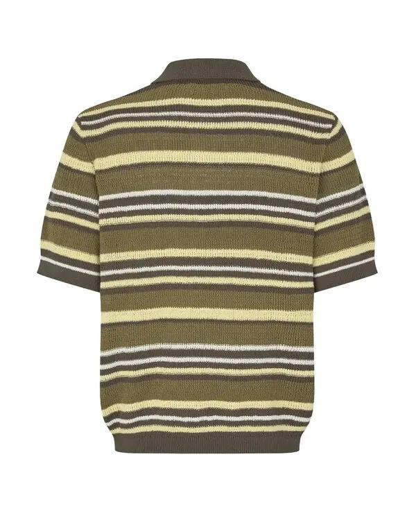 SAMSOE SAMSOE Striped Polo Shirt - Multicolor