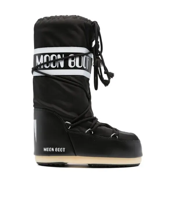 Moon Boot Icon Logo Printed Lace-up Boots
