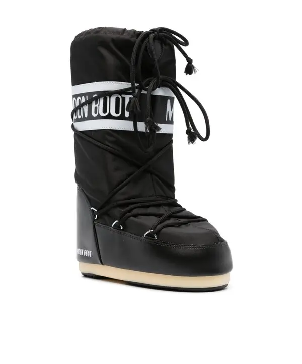 Moon Boot Icon Logo Printed Lace-up Boots