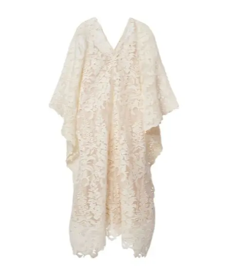 Oscar De La Renta Guipure Lace Kaftan