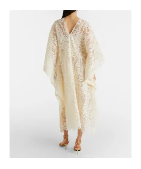Oscar De La Renta Guipure Lace Kaftan