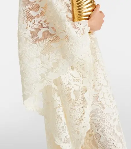 Oscar De La Renta Guipure Lace Kaftan