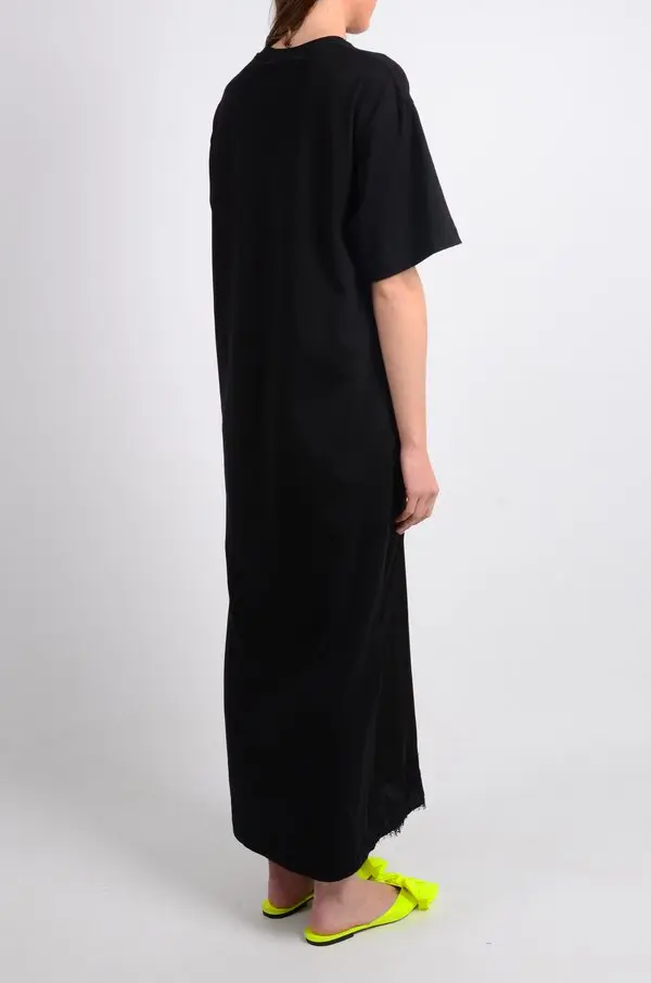 MSGM Logo-print T-shirt Maxi Dress