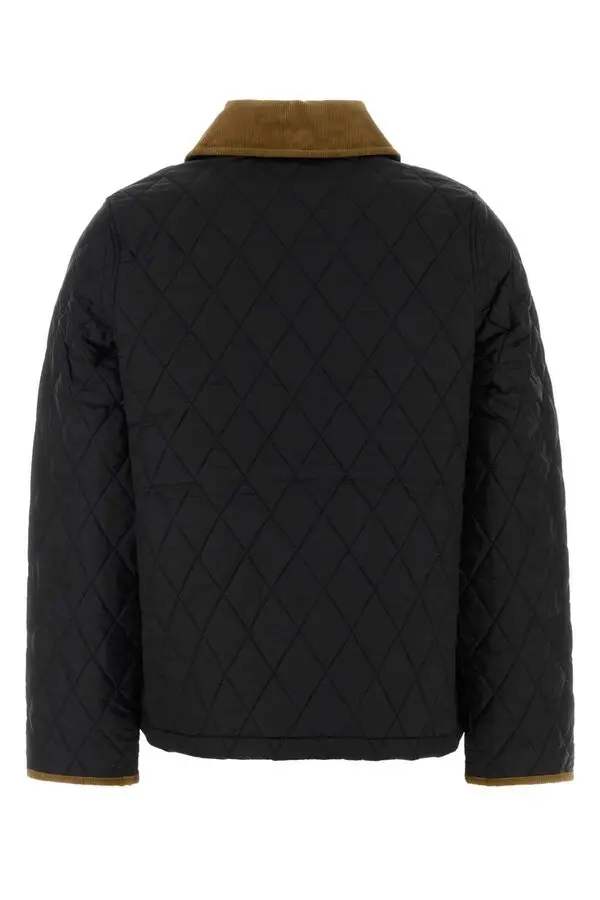 Barbour Quilted Cropped Jacket With Classic Collar