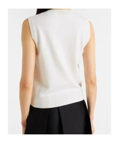 Oscar De La Renta Virgin Wool Sweater Vest