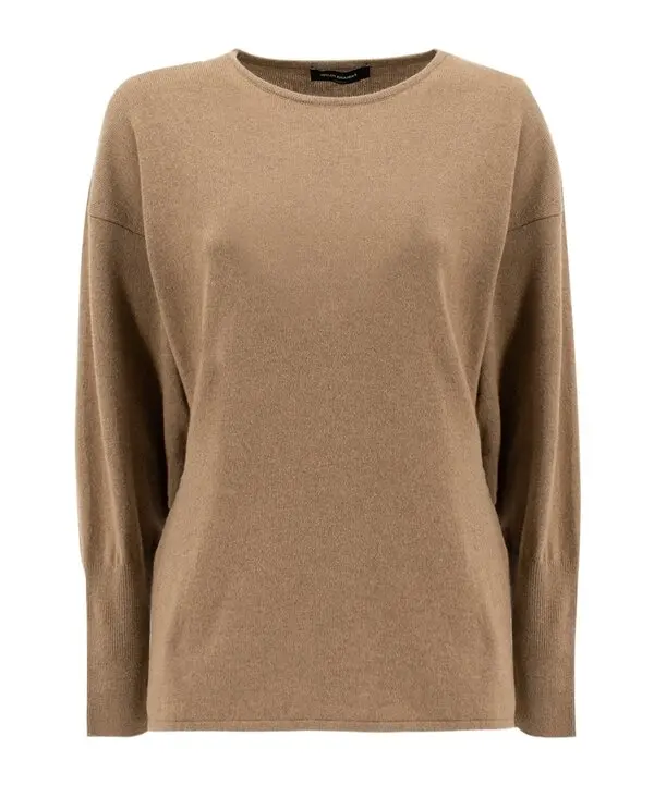 Fabiana Filippi Long Sleeved Crewneck Jumper - Brown