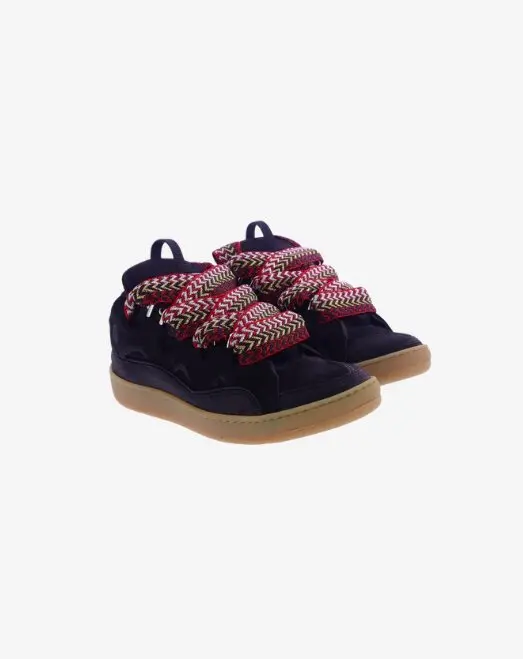 LANVIN Round Toe Lace-up Sneakers