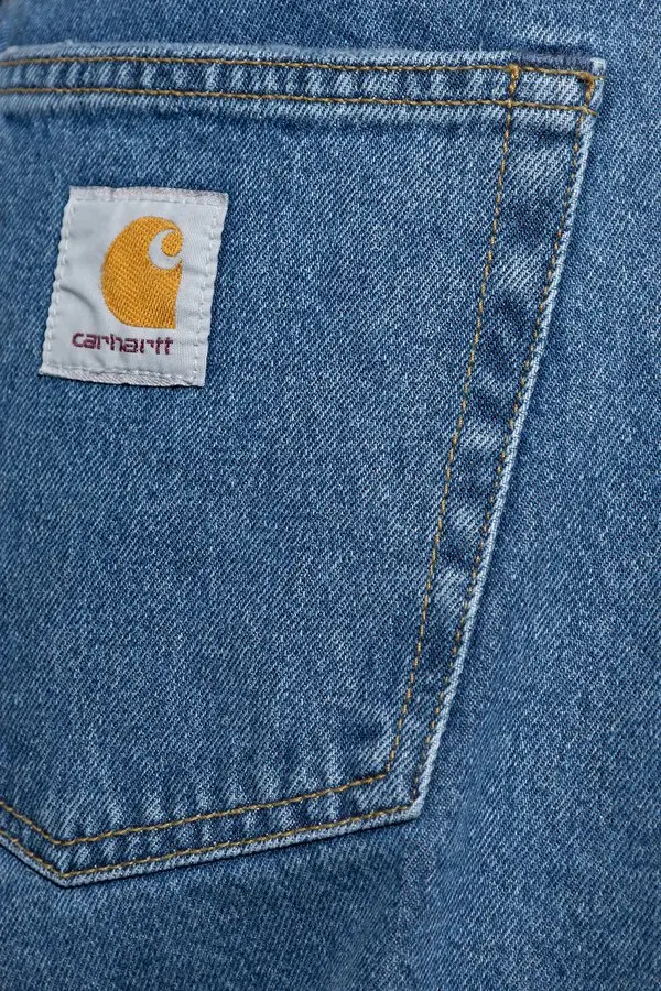 Carhartt Work In Progress Logo Patch Wide Leg Jeans