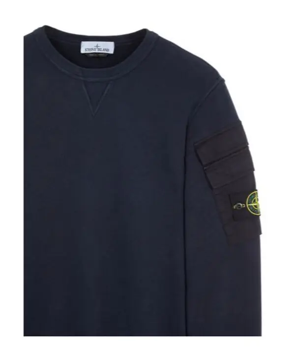 Stone Island Compass Patch Crewneck Sweatshirt