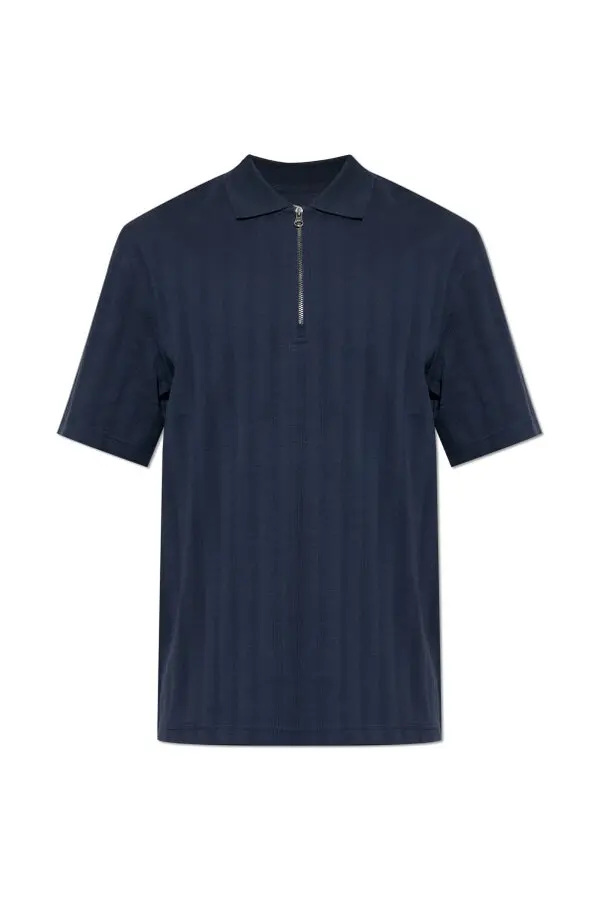 SAMSOE SAMSOE Zip Cotton Polo Shirt