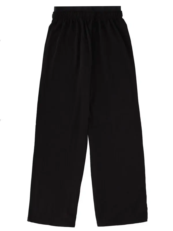 DIESEL® Logo Waistband Drawstring Wide Leg Pants