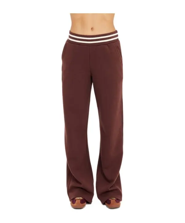 The Upside Toluca Striped Waist Pants - Cocoa