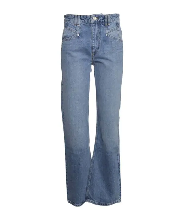 Isabel Marant Étoile Belvia Logo-patch Flared Jeans - Blue