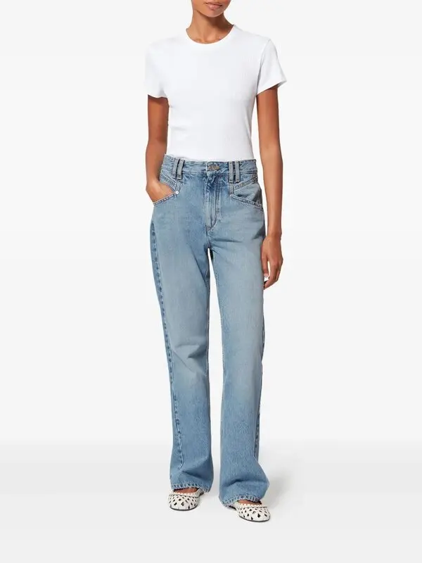 Isabel Marant Étoile Belvia Logo-patch Flared Jeans