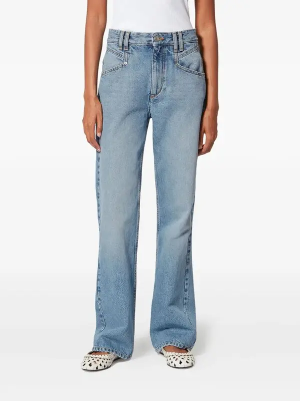 Isabel Marant Étoile Belvia Logo-patch Flared Jeans