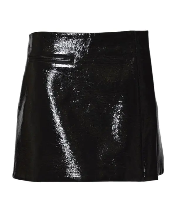 COURREGES Patent Midi Skirt