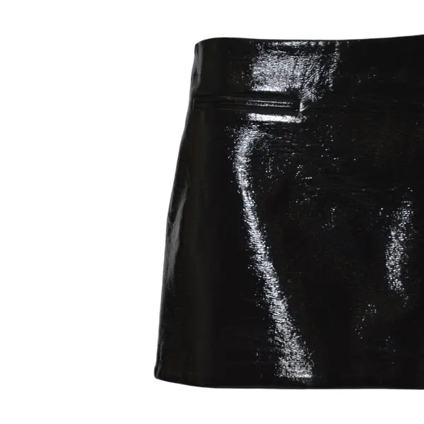 COURREGES Patent Midi Skirt