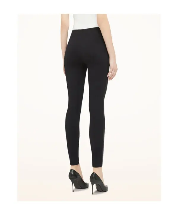 Wolford Leather-paneled Leggings