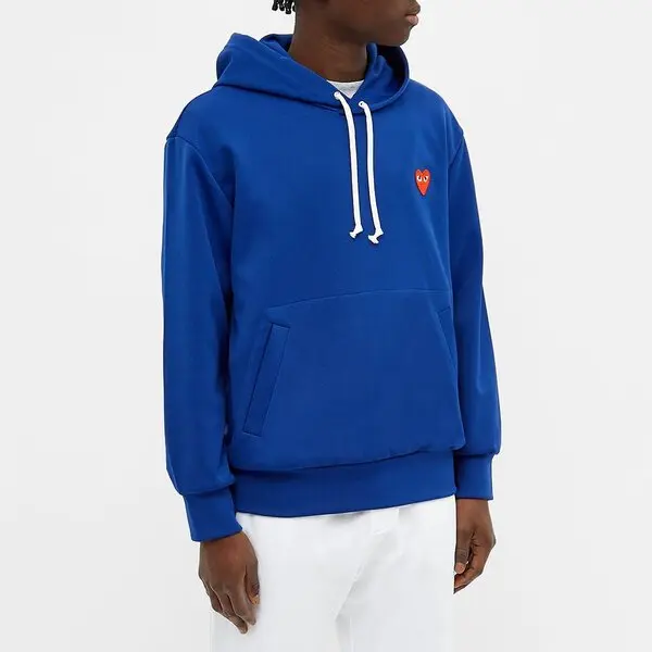 Play Comme Des Garcon Logo Hooded Sweater