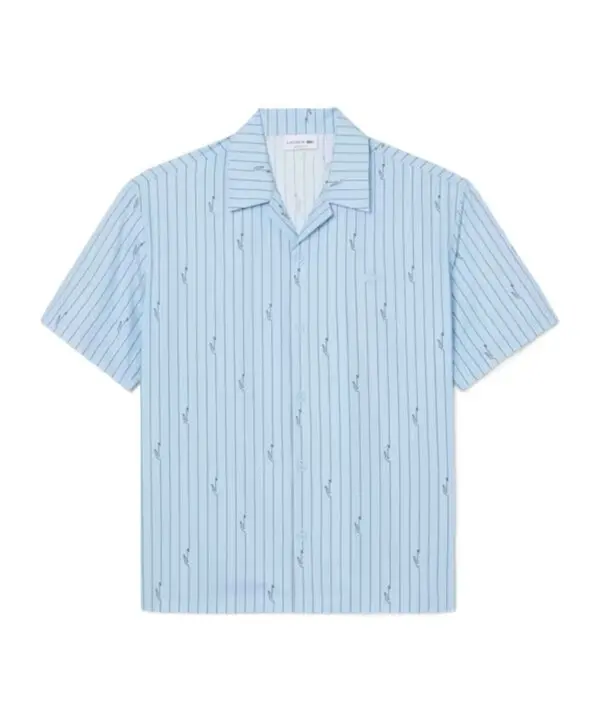 Lacoste Relaxed Fit Print Twill Shirt