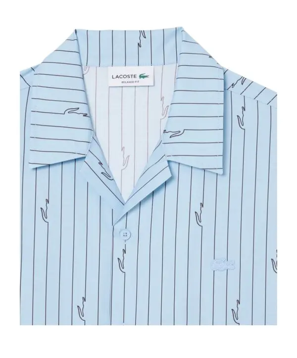 Lacoste Relaxed Fit Print Twill Shirt
