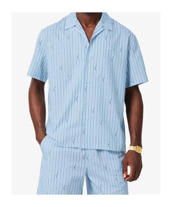 Lacoste Relaxed Fit Print Twill Shirt