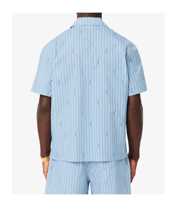 Lacoste Relaxed Fit Print Twill Shirt