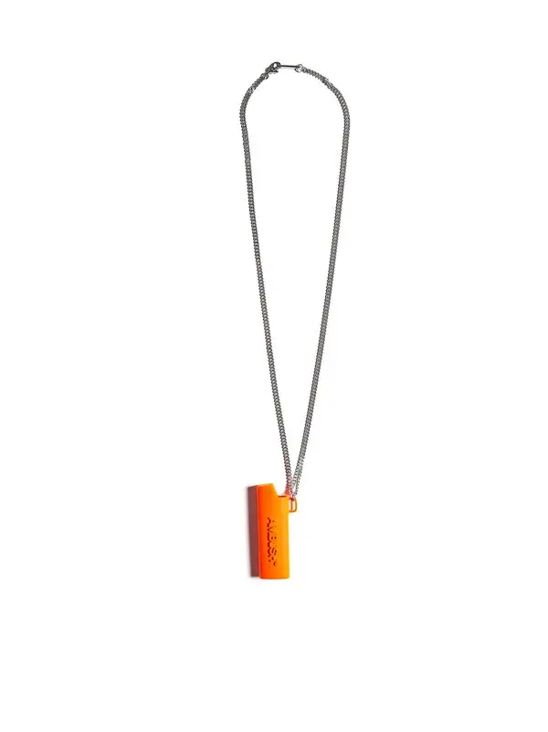 AMBUSH Logo Lighter Case Necklace - Gray