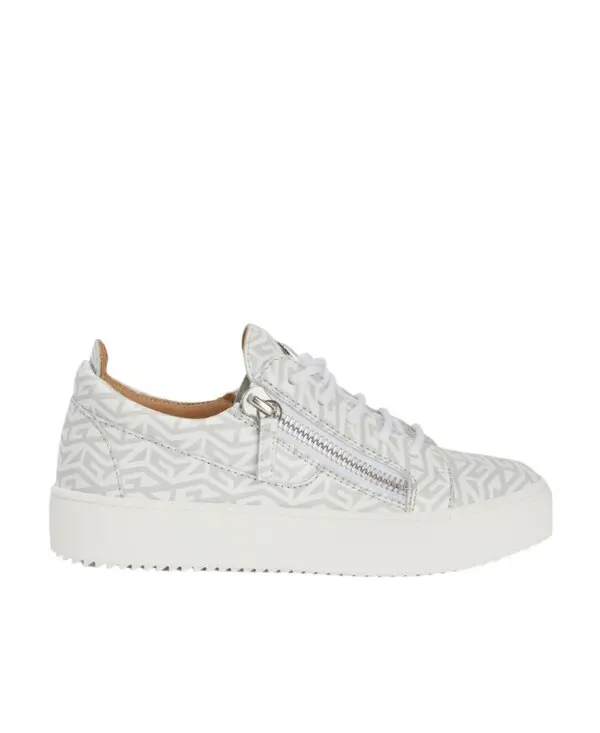 GIUSEPPE ZANOTTI Frankie Monogram Lace-up Sneakers