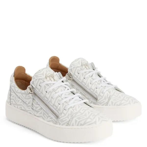 GIUSEPPE ZANOTTI Frankie Monogram Lace-up Sneakers