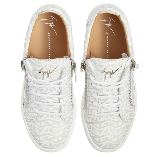 GIUSEPPE ZANOTTI Frankie Monogram Lace-up Sneakers