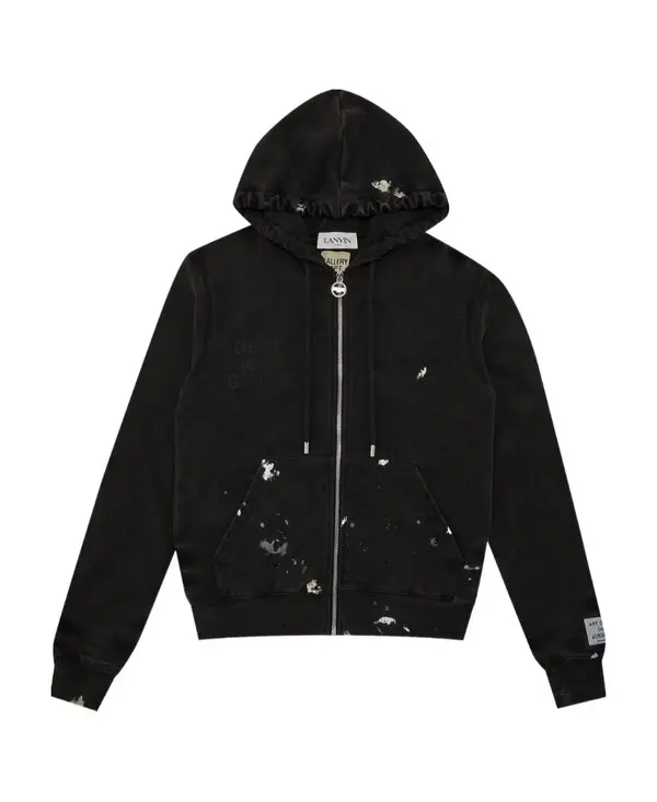 GALLERY DEPT. X Lanvin Paris Logo Zip-up Hoodie - Black