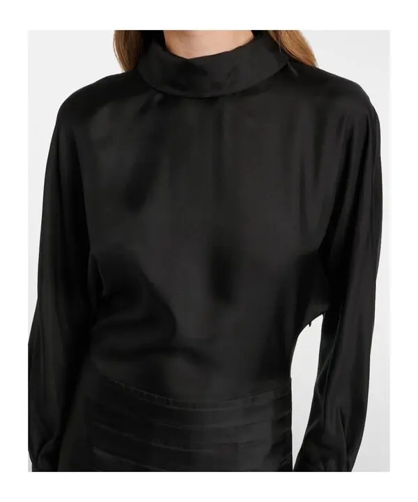 RÓHE Silk Long-sleeved Dress