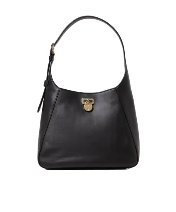 Ralph Lauren Lauren Large Tanner Shoulder Bag - Black