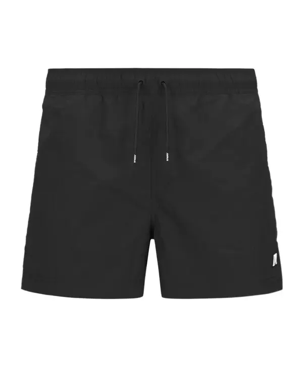 K-WAY Logo-patch Drawstring Swim Shorts
