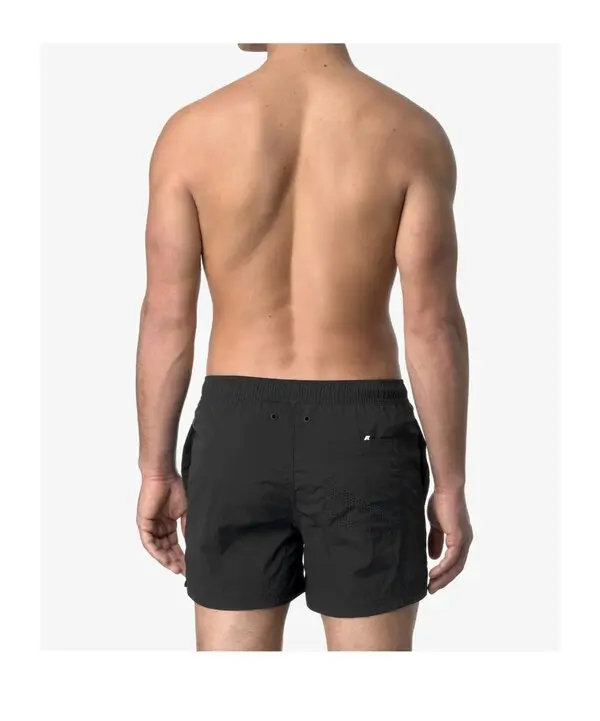 K-WAY Logo-patch Drawstring Swim Shorts